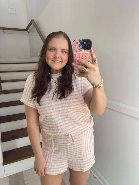 Pink Stripe Set – Ryals Outfitters